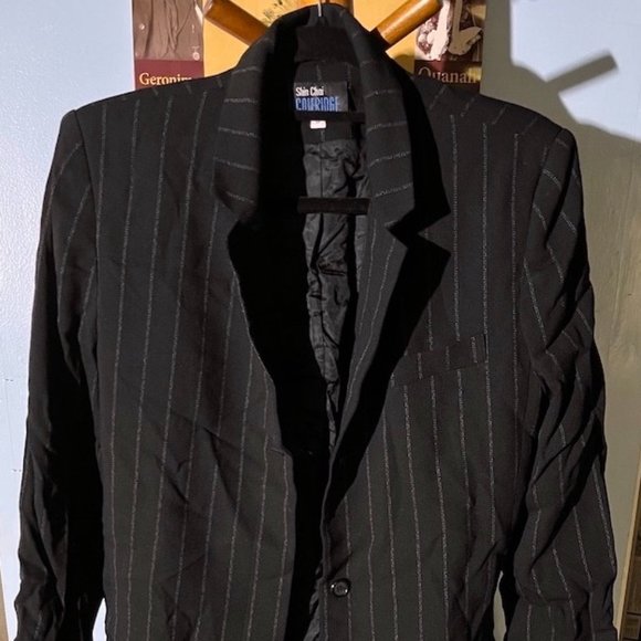 Shin Choi | Jackets & Coats | Shin Choi Coleridge Black Pinstripe Suit ...
